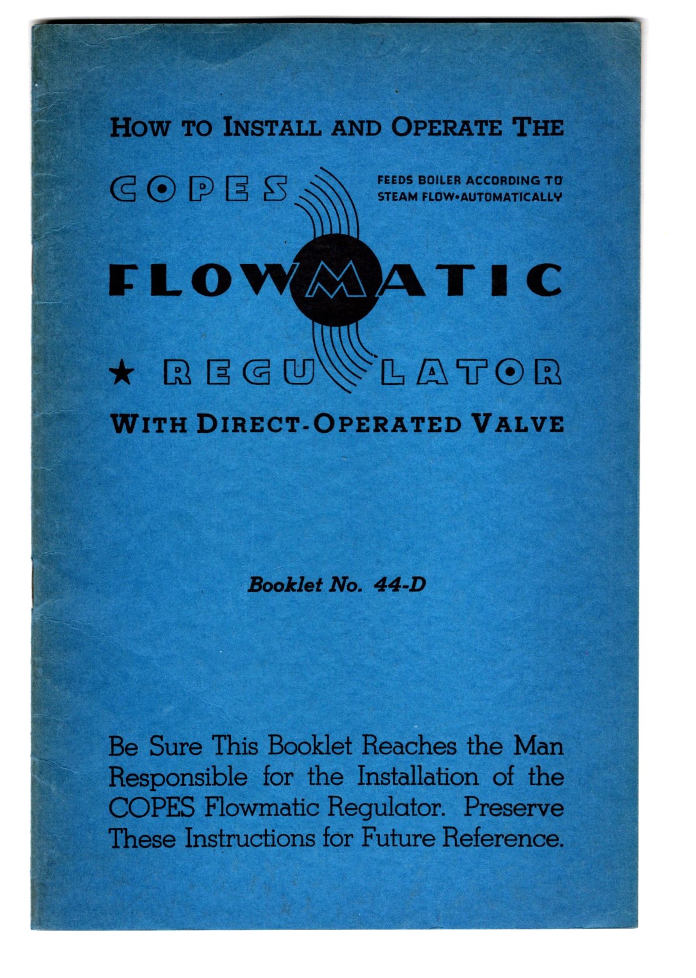 How to Install and Operate the Copes Flowmatic Regulator with Direct Operated Valve : Feeds ...