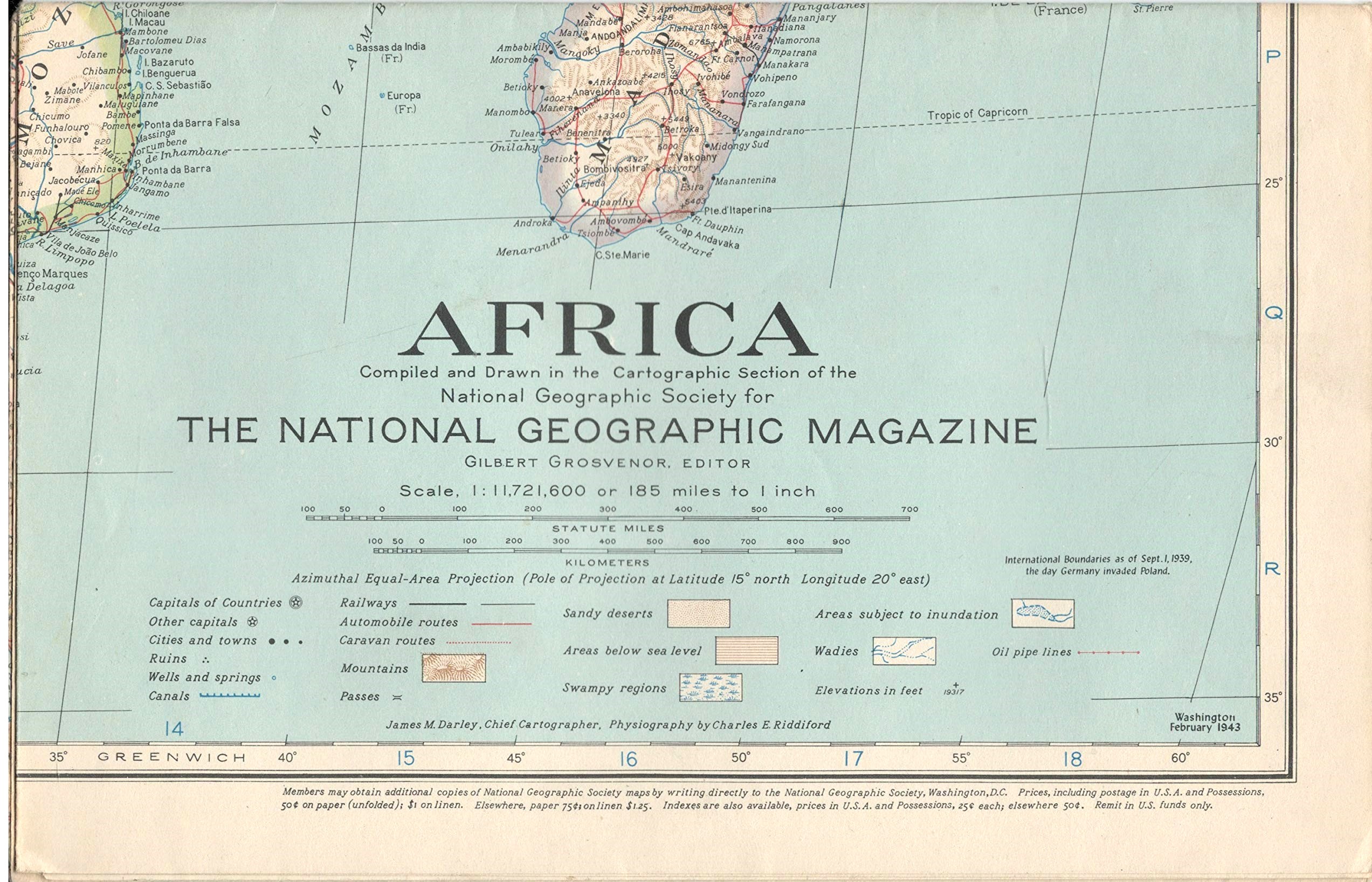 National Geographic Map Of Africa General Map Of Africa By The
